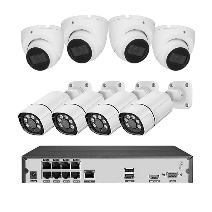8CH POE NVR KIT 5MP (Bullet and Turret Camera)